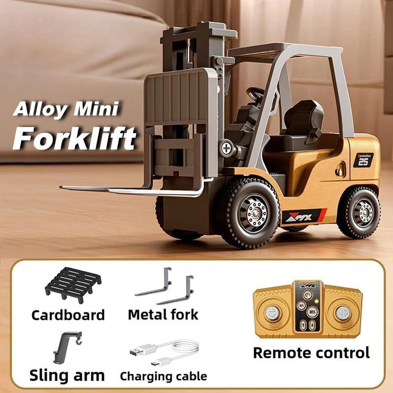 1:64 remote control car with app control Alloy Metal Toy Forklift｜Mini ...