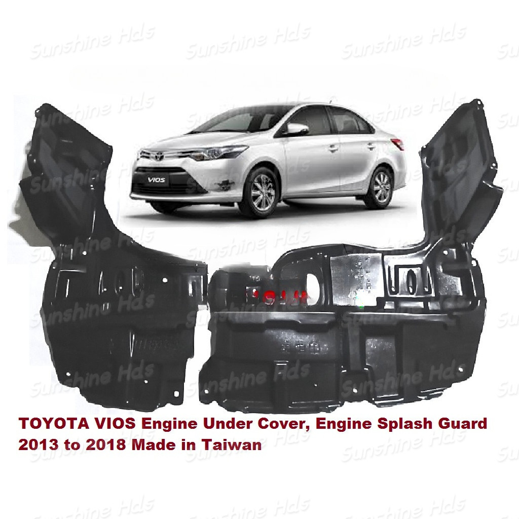 For TOYOTA VIOS 2013-2018 gen 3 Engine Under Cover Set LEFT AND RIGHT ...