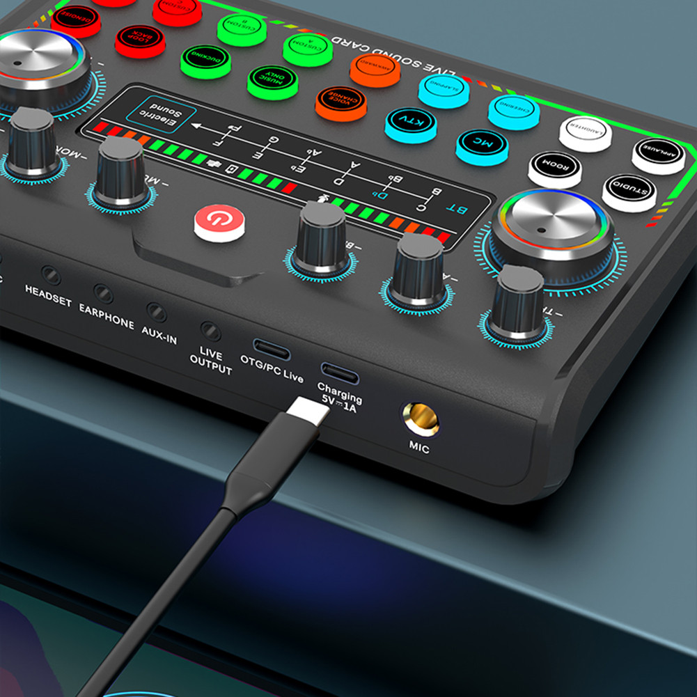 Audio Interface with Microphone & Live Sound Card Recording Studio ...