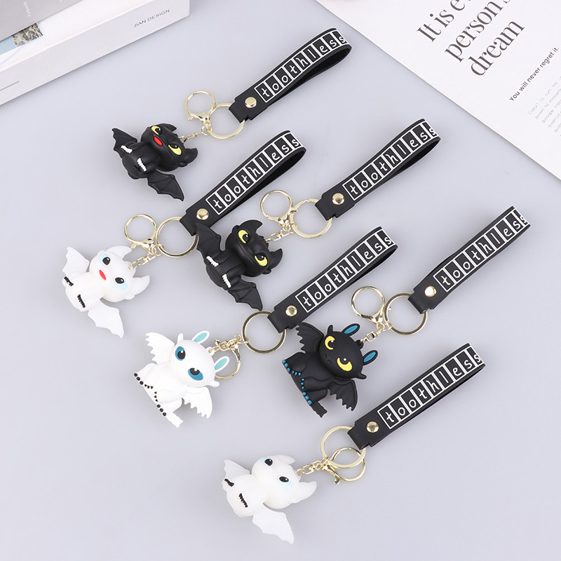 [Cey] Cartoon Animation How To Train Your Dragon Doll Keychain Light ...