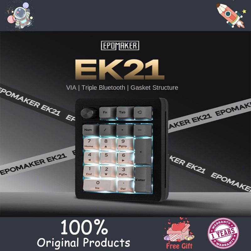 EPOMAKER EK21 gasket hot-swappable wireless three-mode pad gaming ...