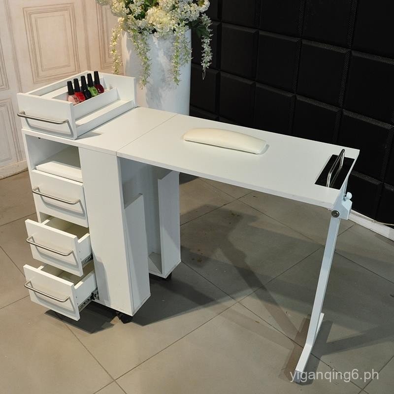 Nail Table and Chair Folding Nail Table Storage Cabinet Nail Salon ...