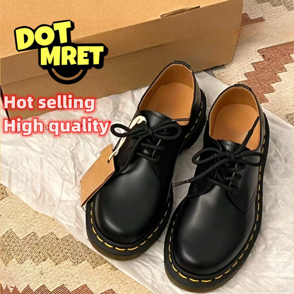 Dotmret New 1461Smooth Martin Shoes for Men Low Top 3-eyes Couple Shoes ...