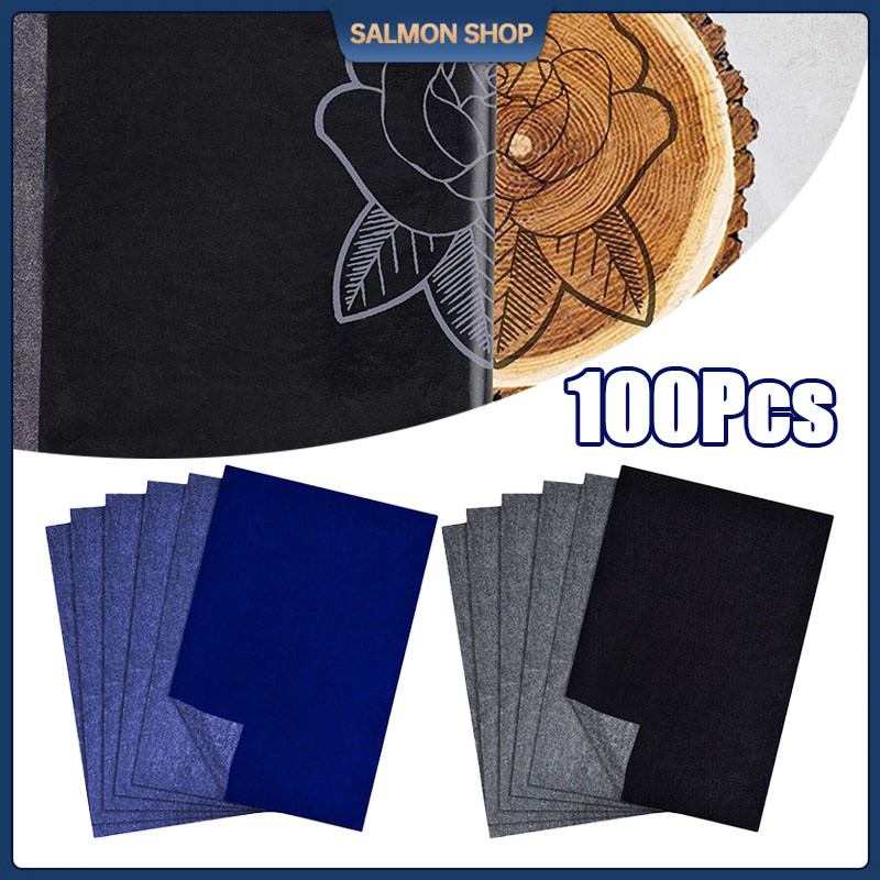 A4 Size Carbon Paper Tracing Paper 100 Sheets Black Blue For Document ...