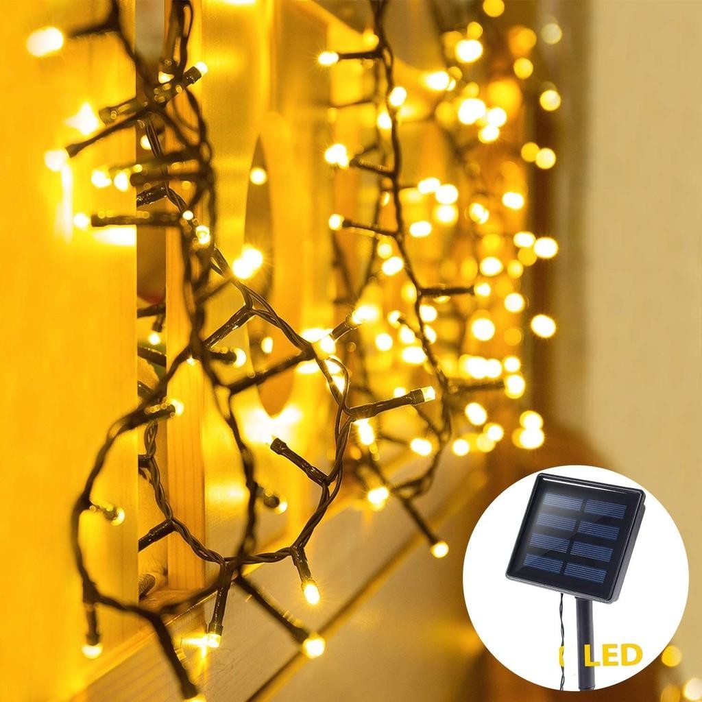 100 LED Multicolor Solar String Lights Outdoor Waterproof Solar Powered ...