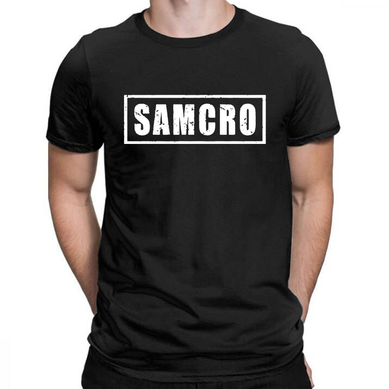 Samcro T Fashion Sons Of Anarchy Viral Movie Letter Digital Slim Fit ...