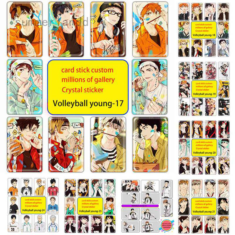 SL 10pcs/set Haikyuu!! Collectible Cards Stickers Anime Peripherals ...