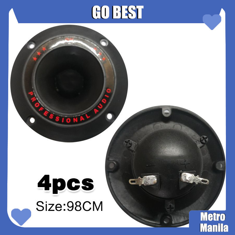 4PCS 700W Round Piezo Bullet Tweeter Black Heavy Duty | Shopee Philippines