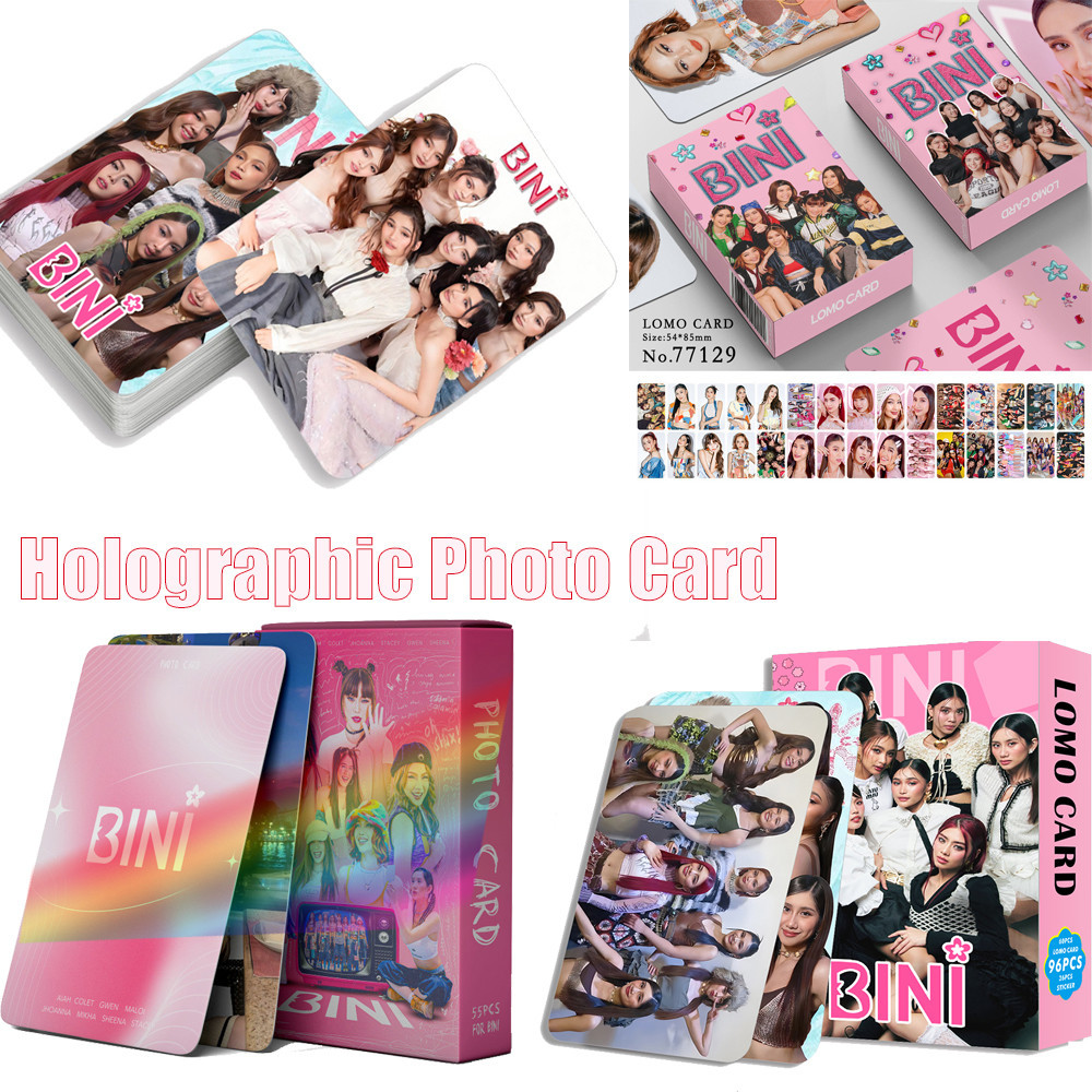 Bini Photocards 55Pcs Holographic PhotoCard BINI Lomo Cards | Shopee ...