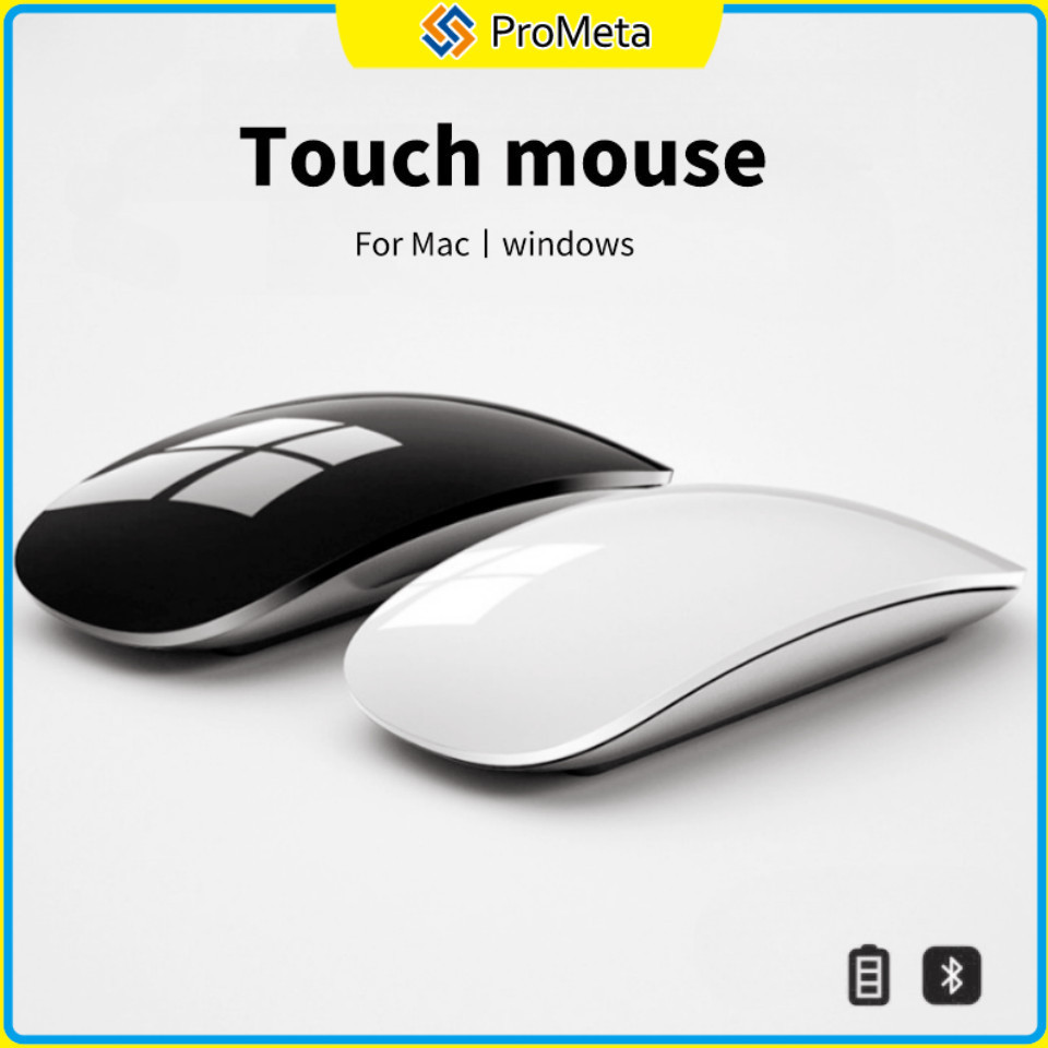 Wireless Bluetooth Rechargeable Mouse Silent Multi Touch Mice Ultra ...