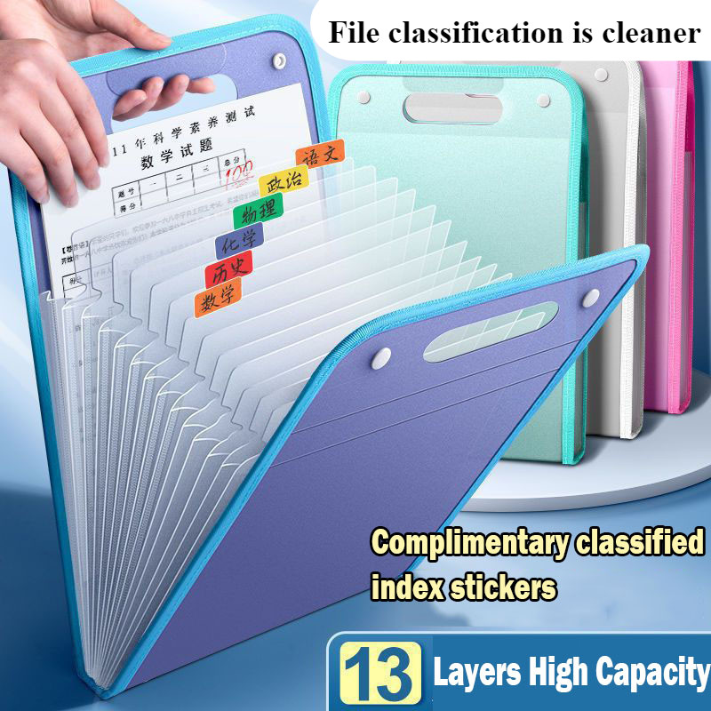 Folder File Organizer with Handle Expanding File Folder 13 Layer Test ...