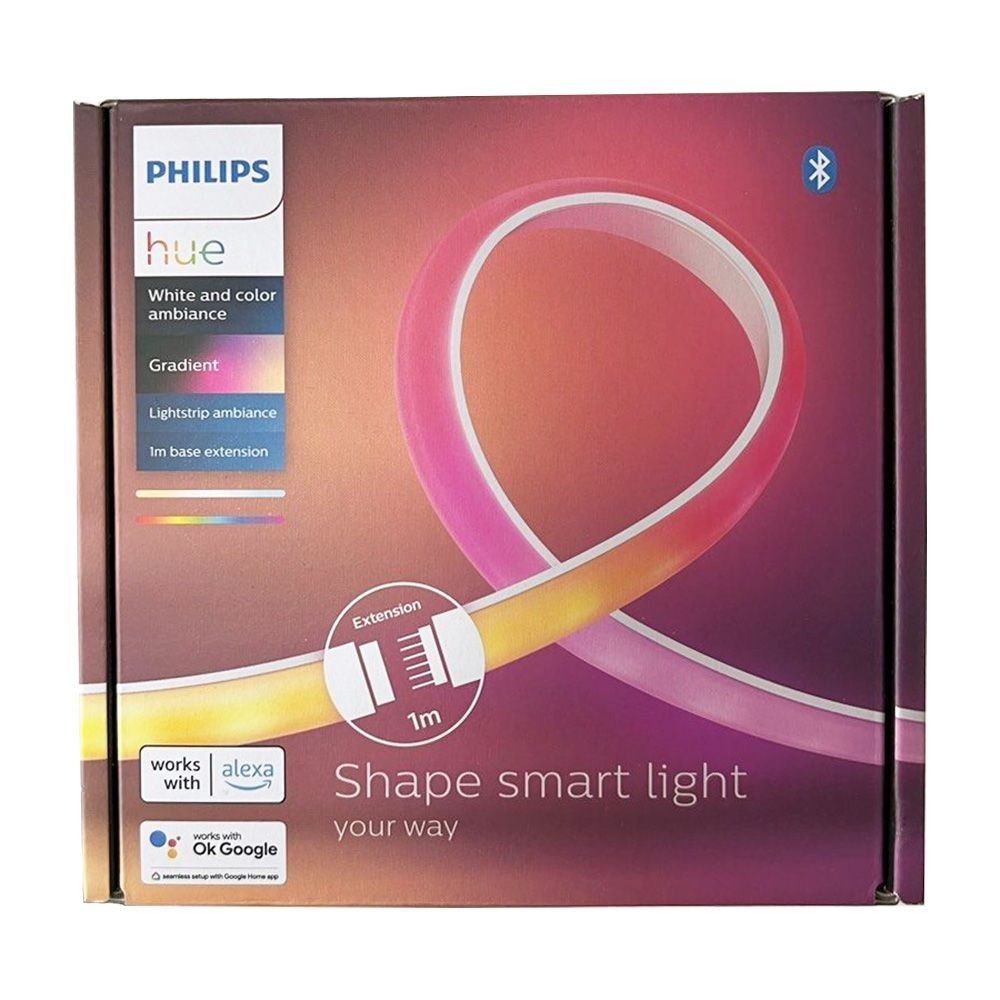Philips Hue Gradient LED Lightstrip Extension 1-meter (1000 lumens ...