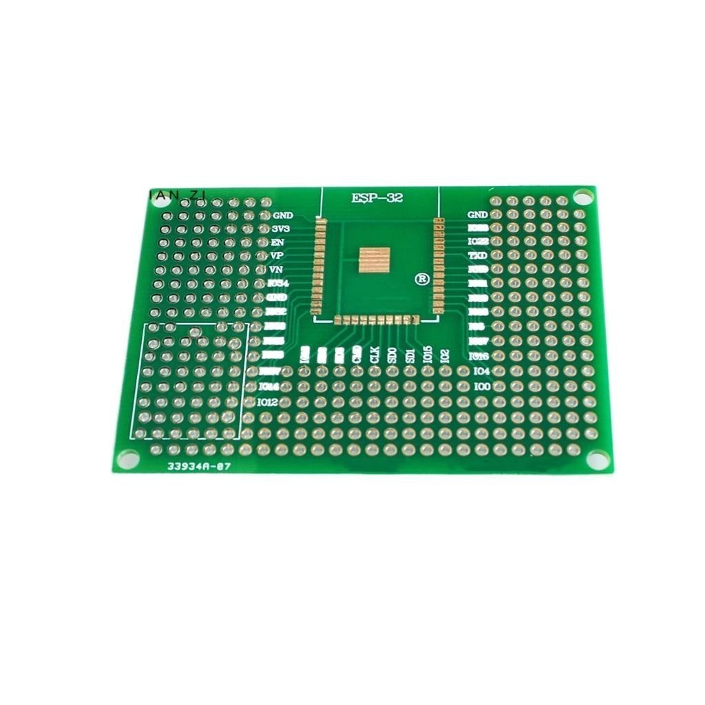Wifi ESP8266 Prototype PCB Board ESP12F12E/ESP32 Hole Board 5X7 Double ...