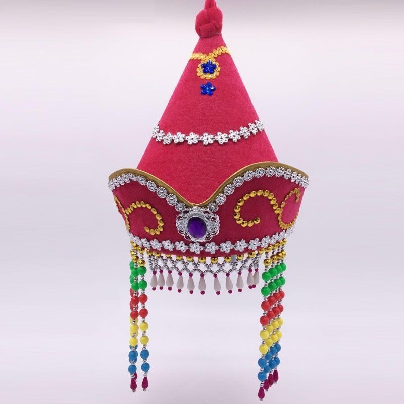 Women's Adult Mongolian Cap Mongolian Performance Headdress Minority ...