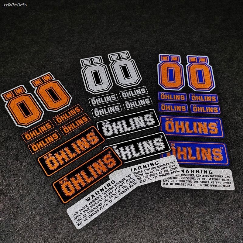 COD/Motorcycle Olins shock absorber reflective sticker OHLINS Ou ...