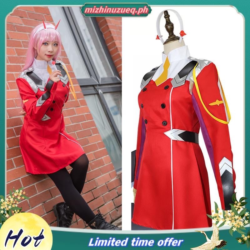 Anime DARLING in the FRANXX 02 ZERO TWO Strelizia Cosplay Costume Wig ...