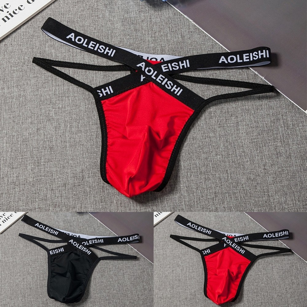Seductive Men's Backless Jock Strap Underwear Thong Low Waist Briefs ...