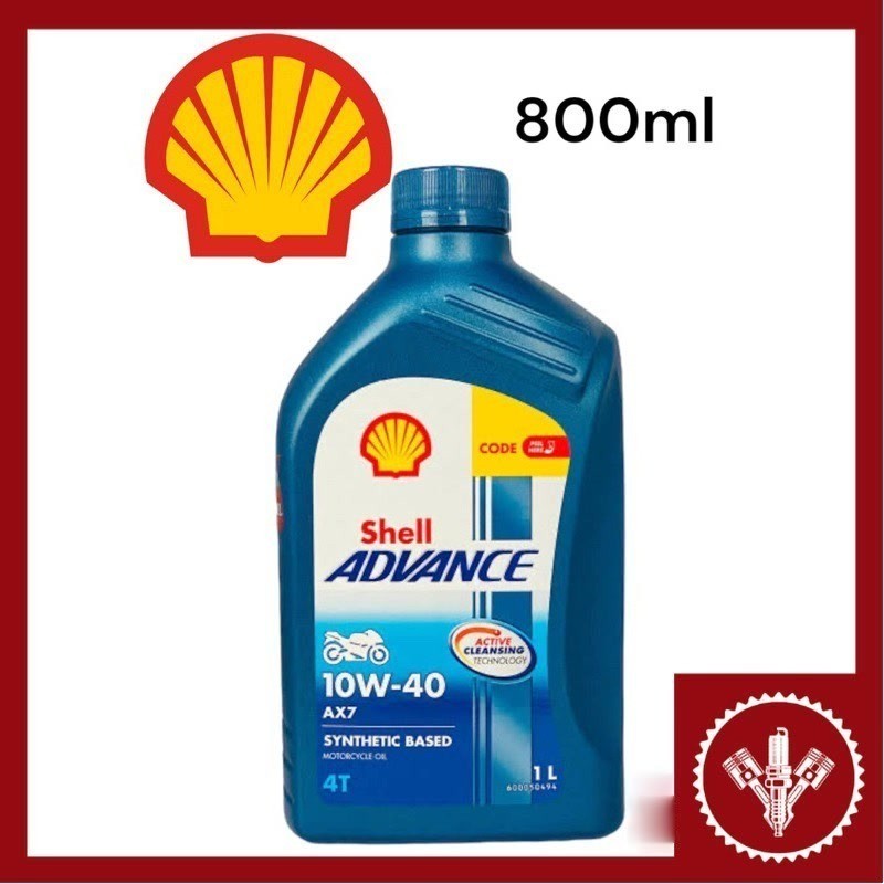 SHELL ADVANCE AX7 10W-40 800mL | Shopee Philippines