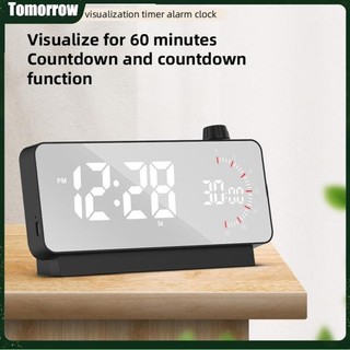 TOG 6.3"LED Digital Alarm Clock, Rechargeable Battery Operated ...