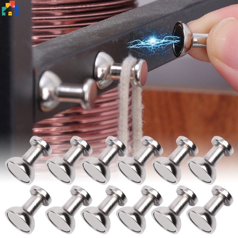 2Pcs Portable Neodymium Magnet Push Pins Wall-mounted Metal Magnetic ...