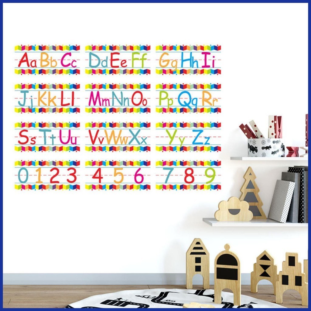Letters Wall Stickers for Kids Room Toddler Letters Wall Peel for ...