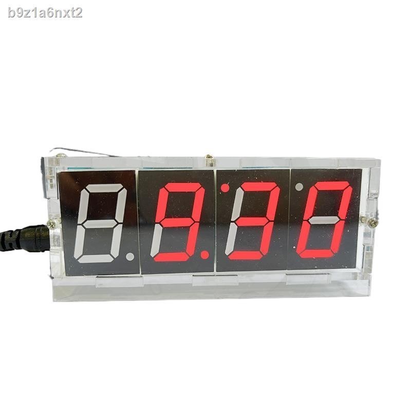 ♕♨Digital clock DIY welding kit large LED display STC single-chip ...