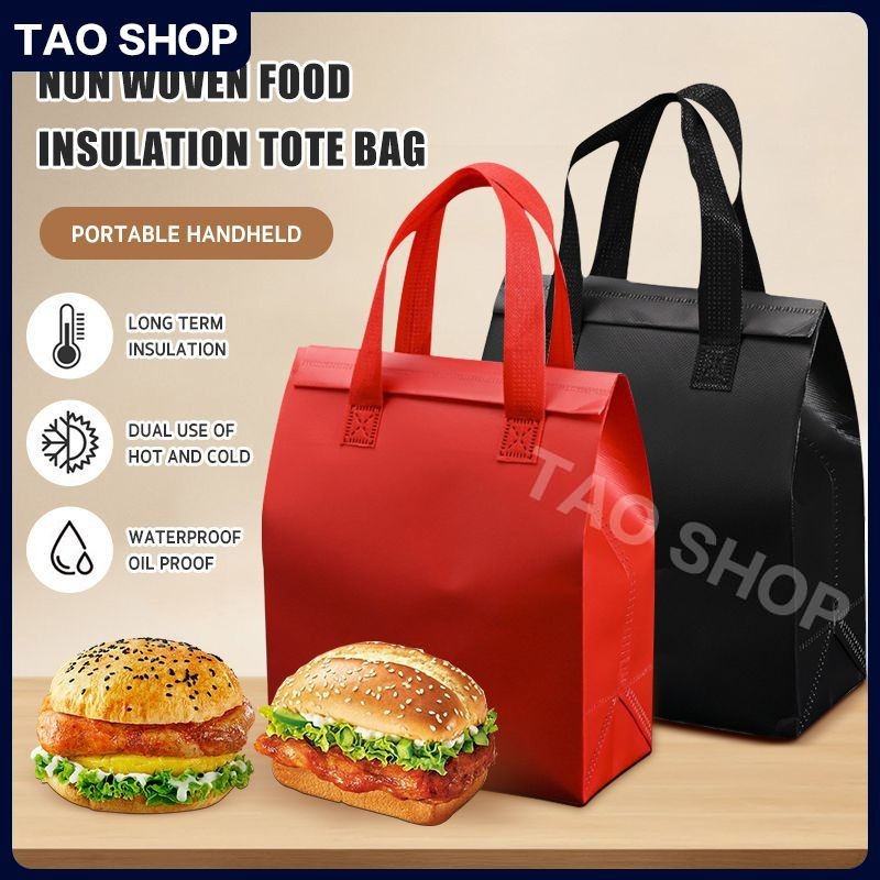 Non-woven Tote Bag Thermal Food Delivery Bag Thermal Insulated Take ...