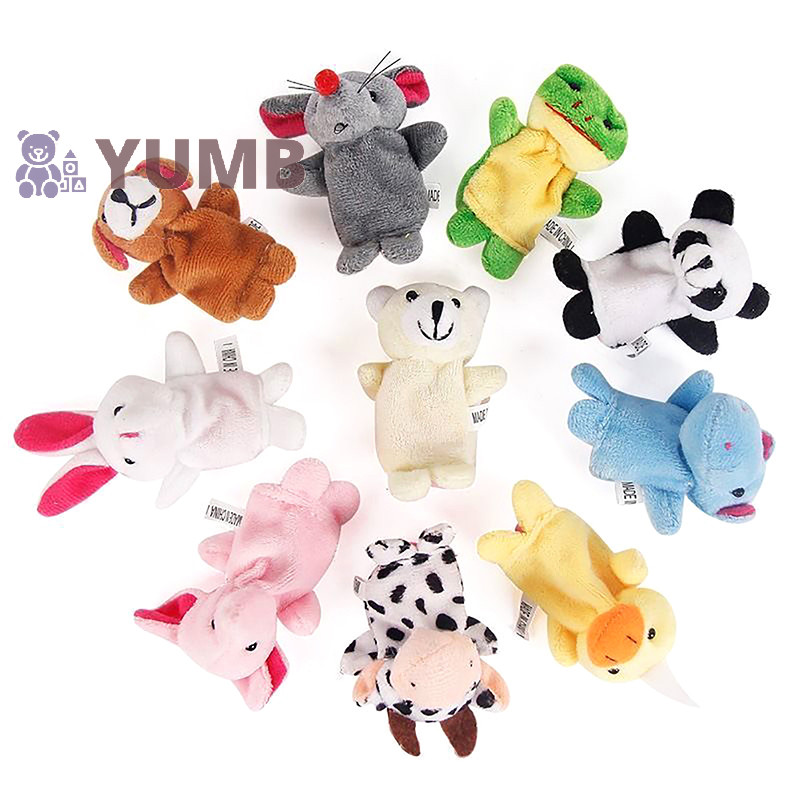 YUMB Cartoon Hand Doll Finger Puppet Baby Child Comfort Doll Plush Toy ...