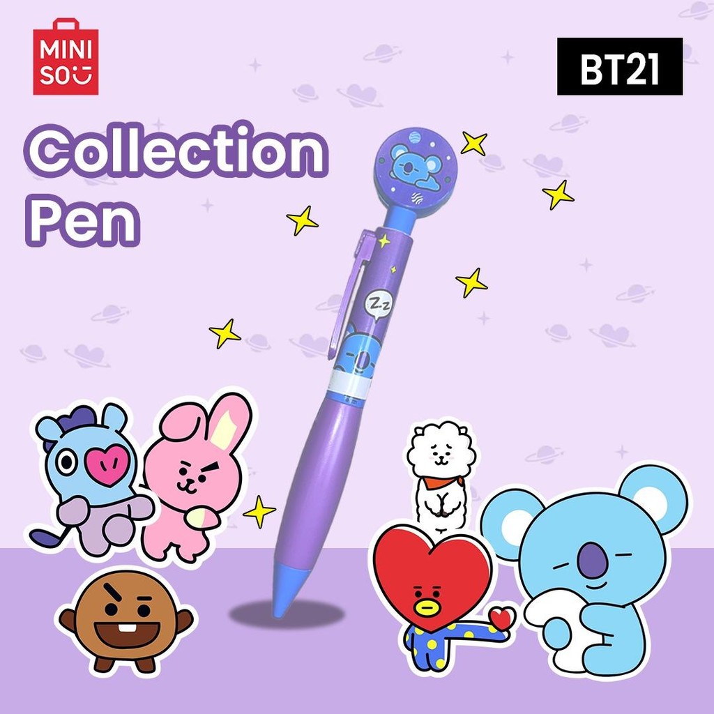 Miniso x BT21 Collection Ballpoint Pen City | Shopee Philippines