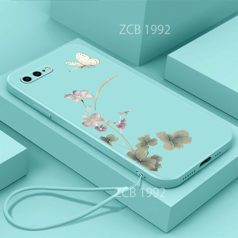 Ultrathin Casing iphone 6 6s 7 8 plus phone case TPU flower butterfly ...