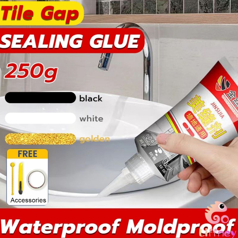 Sealing Glue 250g Waterproof Mildewproof for Kitchen Bathroom Tile Gaps ...