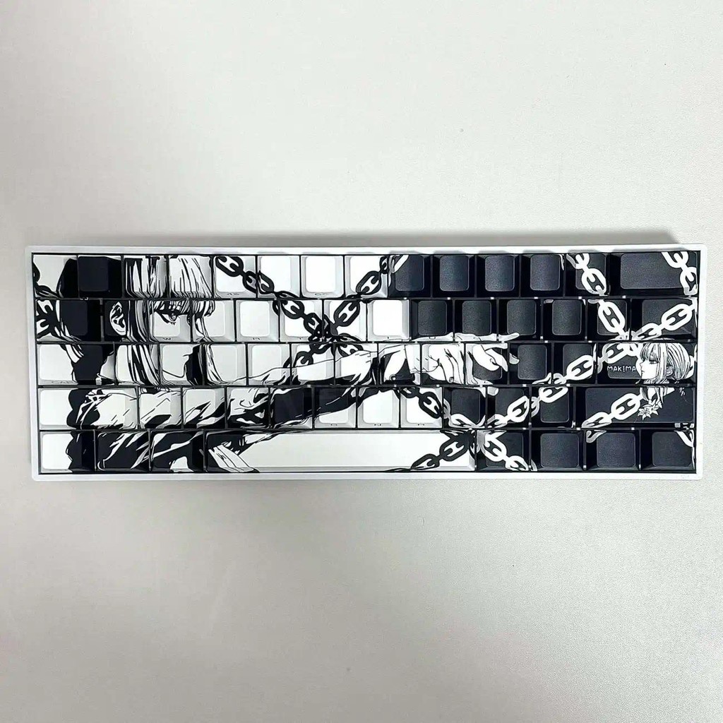 Chainsaw Man Makima Keycap Cherry Profile 130 Keys PBT Five-sided Dye ...