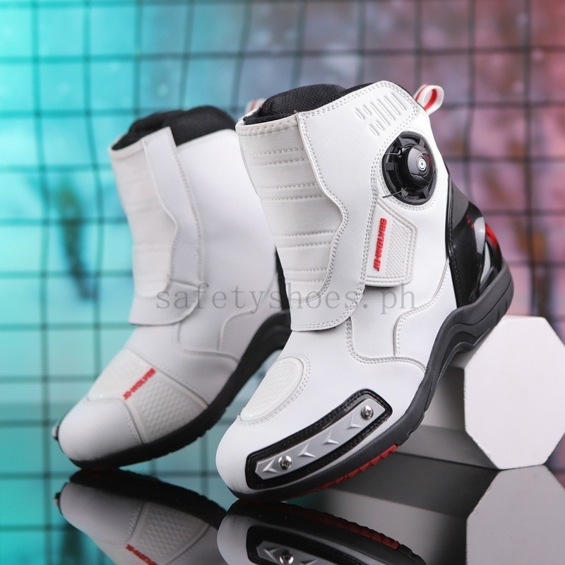 New Fashion Leather Motorcycle Shoes Men Motorcycle Riding Boots ...