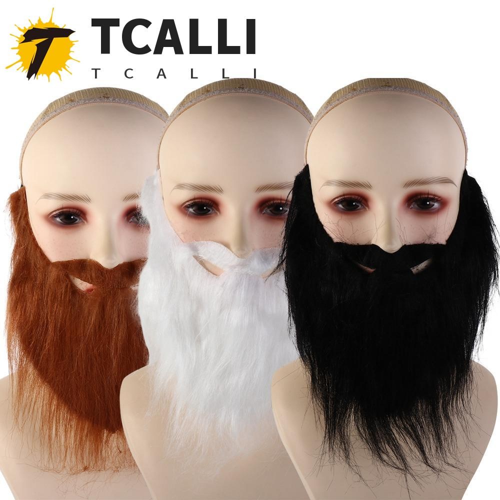 TCALLI Realistic Fake Beard, Artificial Beard Fake Beard Halloween Fake ...