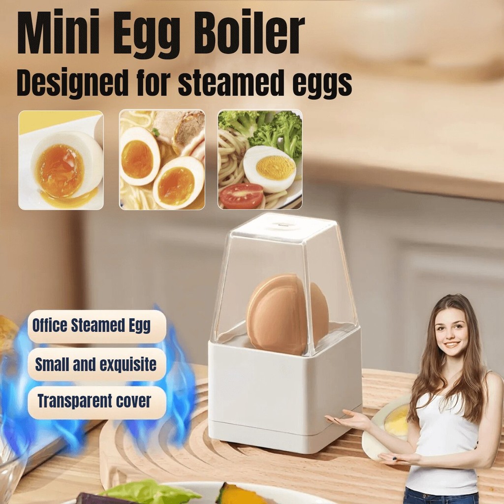 Home Egg Cooker Mini Breakfast Machine Single Automatic Poweroff Egg ...