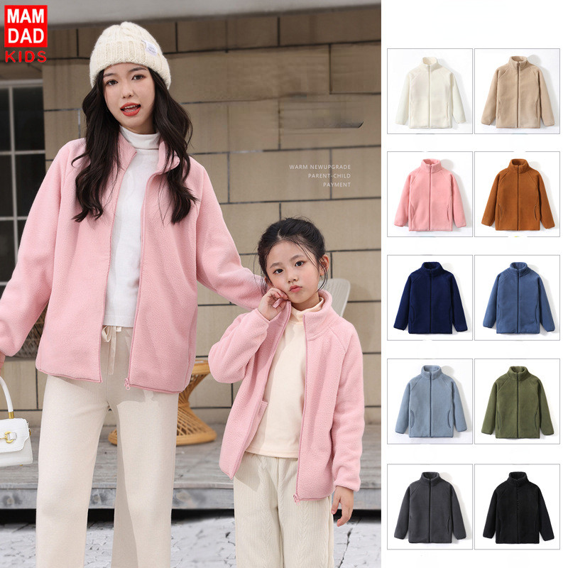 Children's fleece jacket parent-child model, adults can wear medium and ...