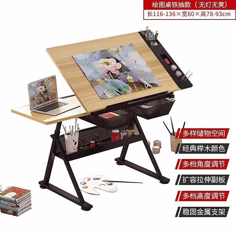 Drafting Table Painting Adjustable Table Art Glass Painting Drawing ...