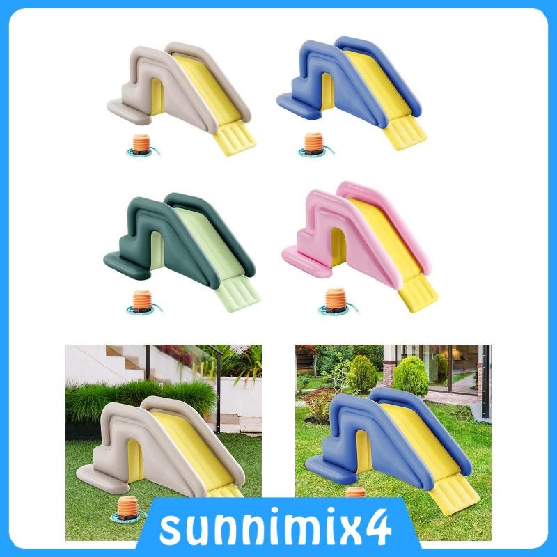 [ Inflatable Pool Slide, Kids Climber Slide with Foot Pump, PVC, Anti ...