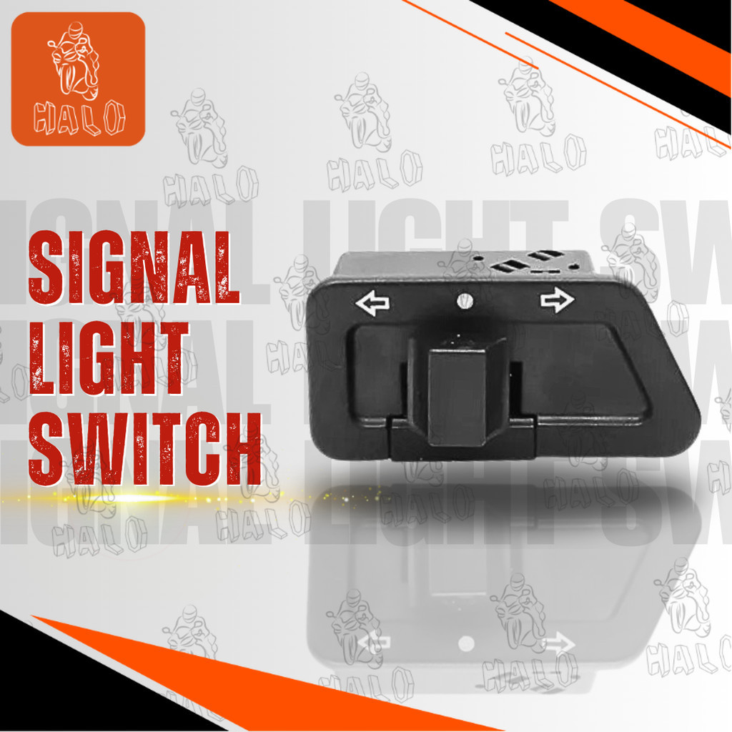 [HALO MOTOR] MOTORCYCLE SIGNAL LIGHT SWITCH BLACK | Shopee Philippines