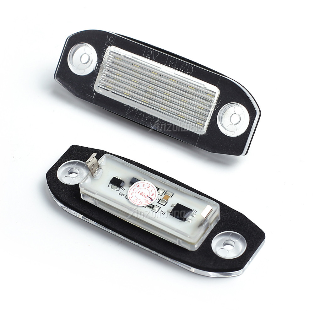 2pcs Volvo LED License Plate Light Canbus Number Lamp No Error For ...