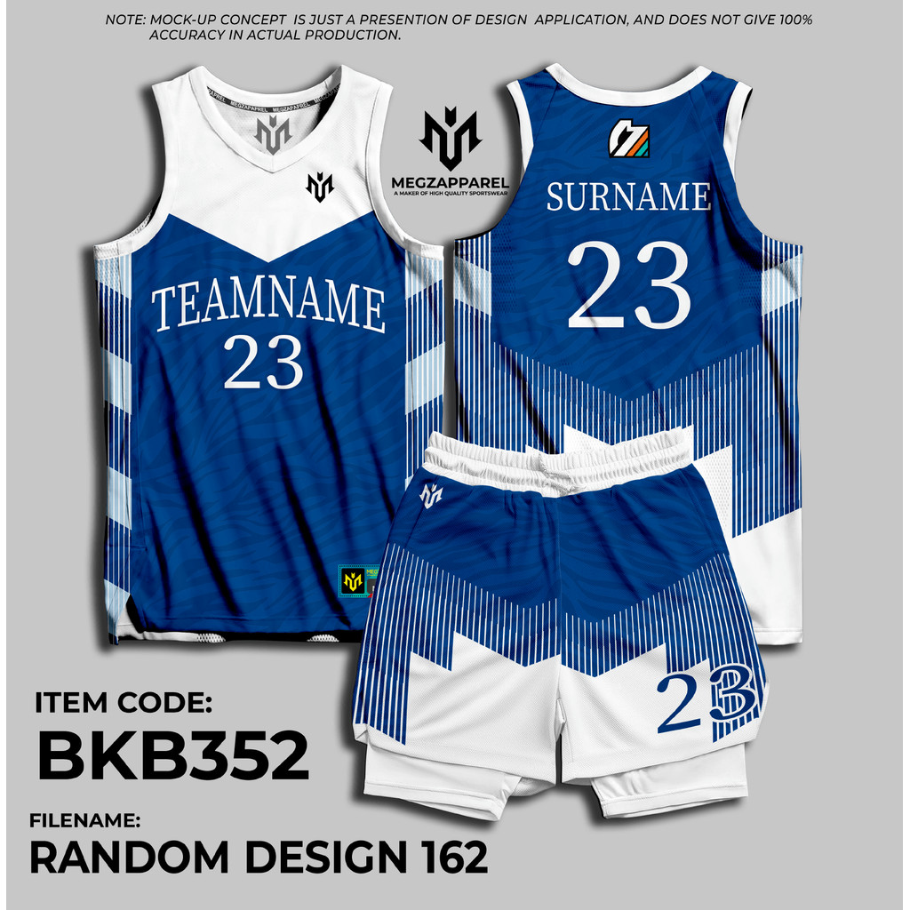 MEGZ BKB352 Customize Basketball Jersey Full Sublimation | Shopee Philippines