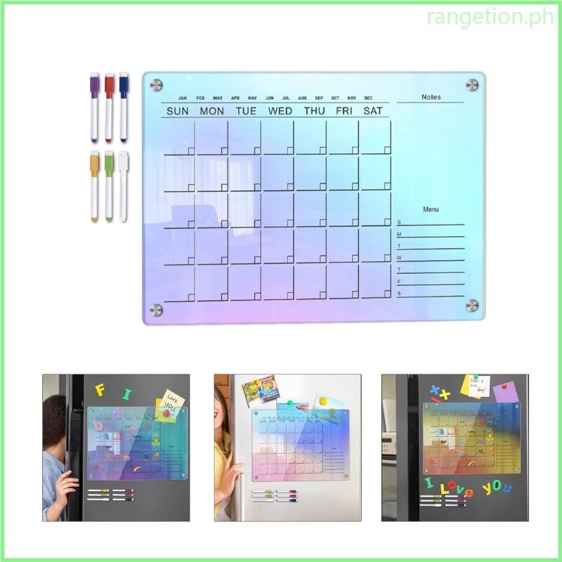 RAN Fridge Calendar Weekly Planner Memo Board Magnetic Whiteboard ...
