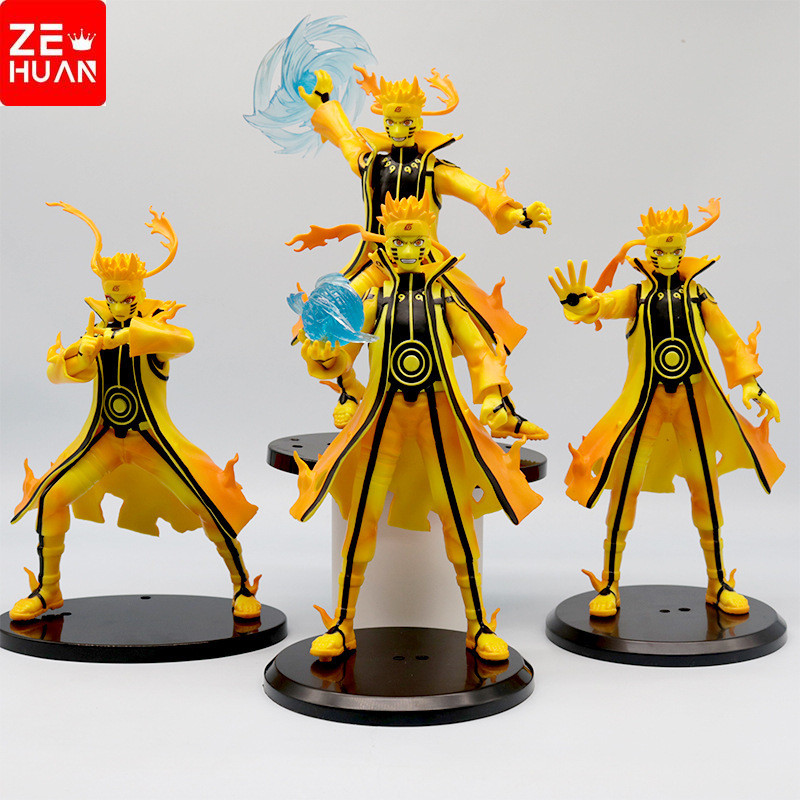 21cm Uzumaki Naruto Kurama Rikudo Sennin Naruto Figurine Courageous ...