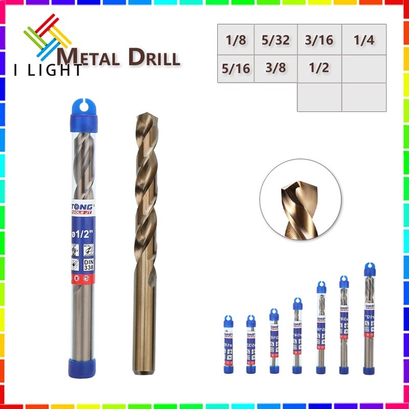 （Fast&COD）Metal Drill Hss Drill Bit For Metal 1/8,5/32,3/16,1/4,5/16 ...