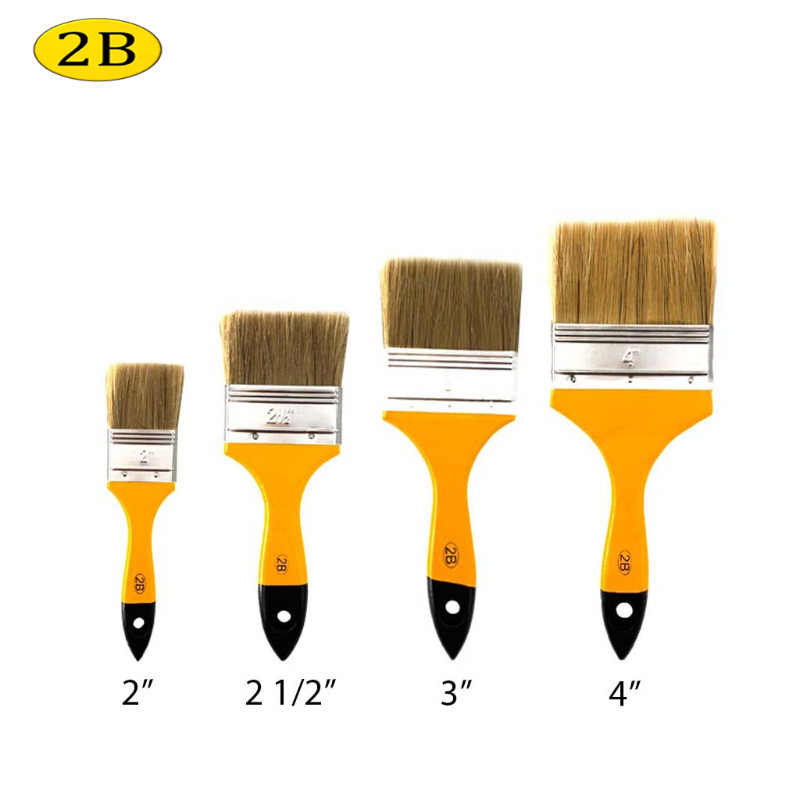 2B Utility Wall Paint Brush With Different Sizes 2", 2 1/2", 3", 4 ...