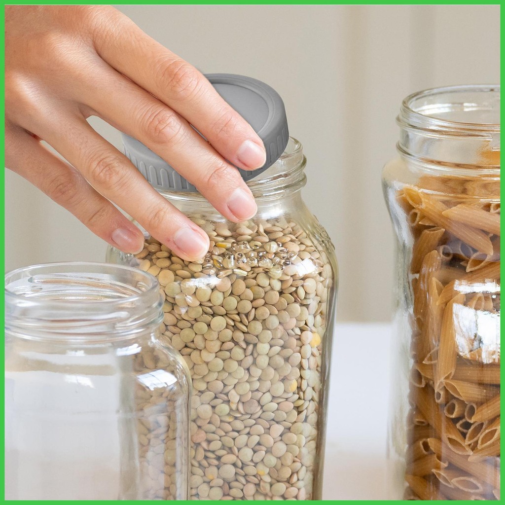 Large Mouth Mason Jar Lids Leakproof Wide Mouth Jar Lid Reusable Mason ...