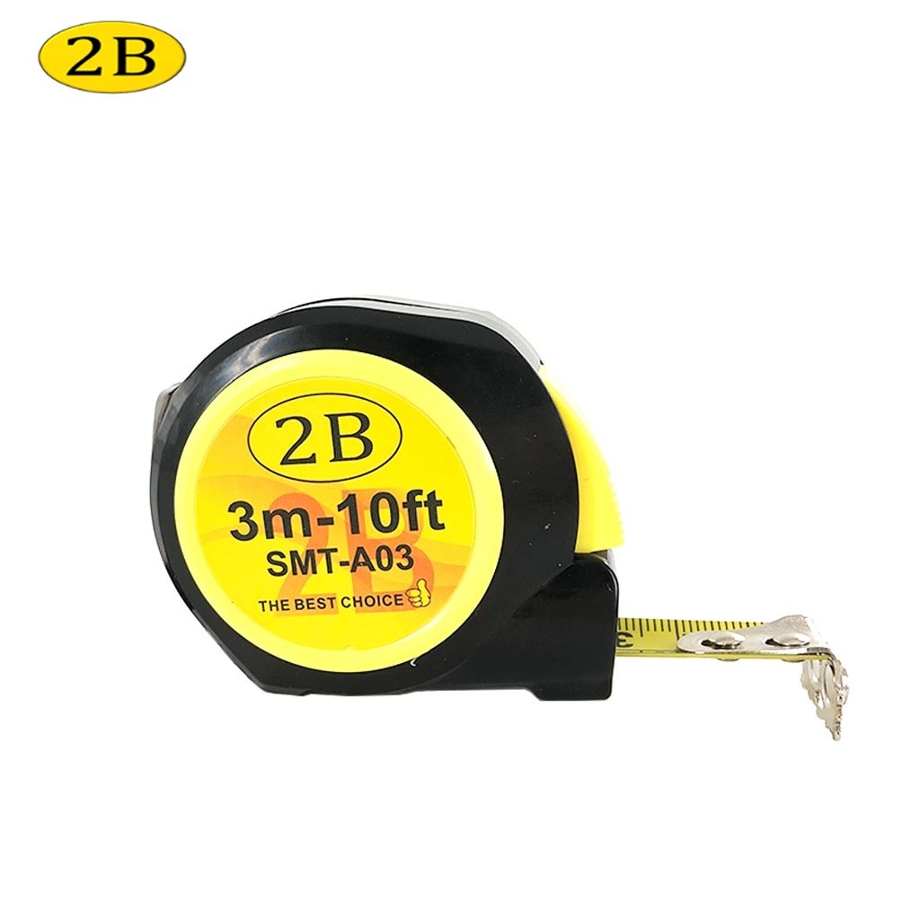 2B 3M/10FT Ruler Yellow Blade Steel Tape Measure Measuring Tape Indoor ...