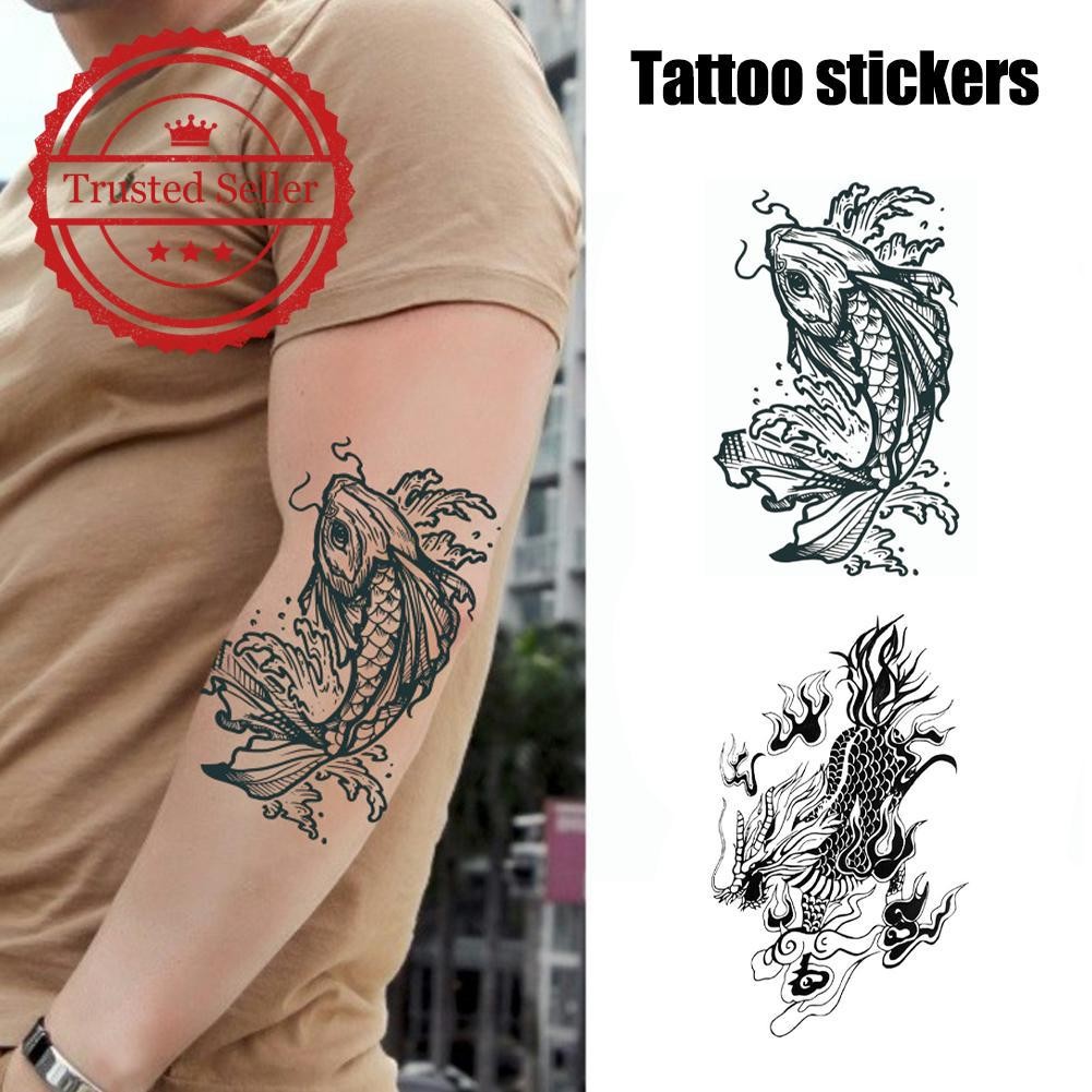 Magic Tattoo Herbal Tattoo Sticker Waterproof Long-lasting Semi ...