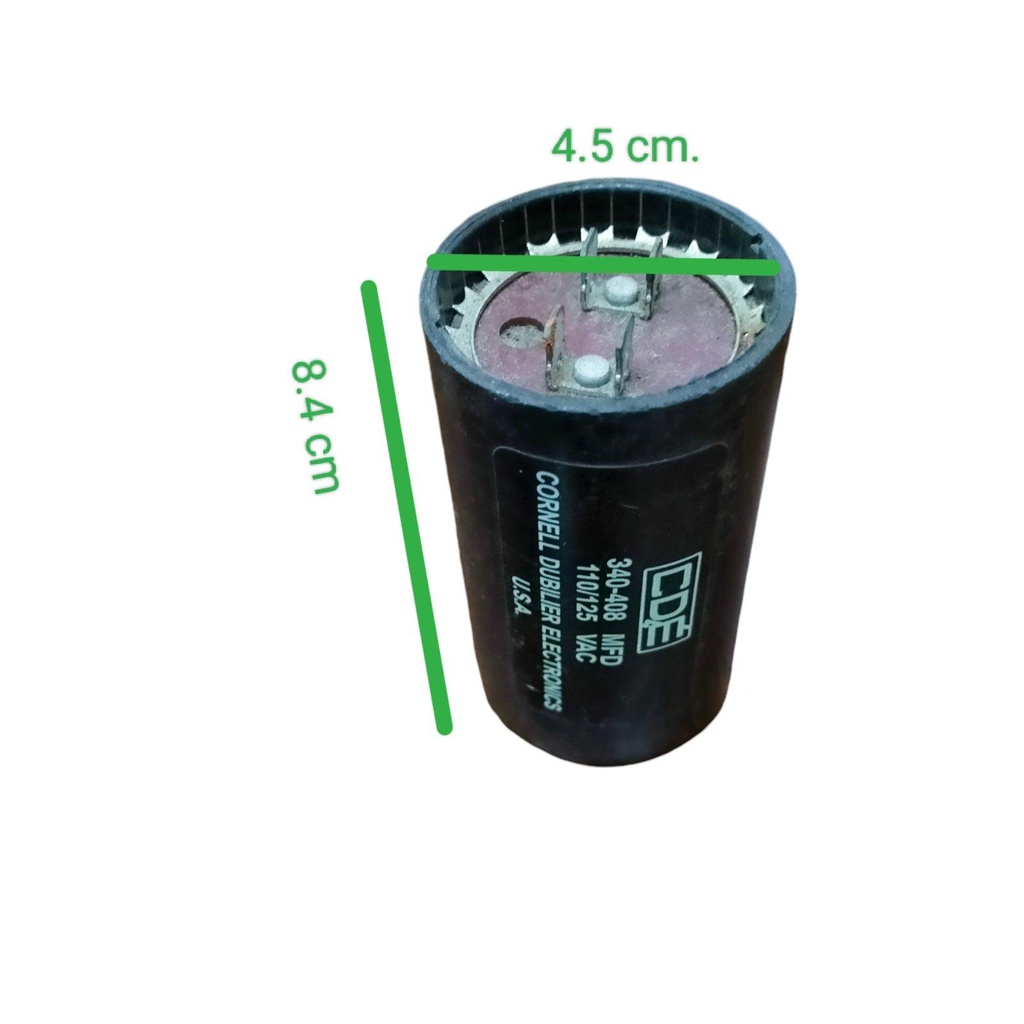 BMI and CDE Brand Motor Starting Capacitor, 340-408UF 110-125V , 340 ...
