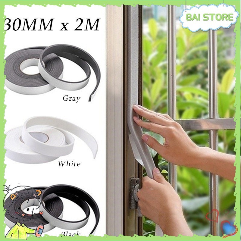 2m Door and Window Soundproof Sealing Strip Self-adhesive and Windproof ...